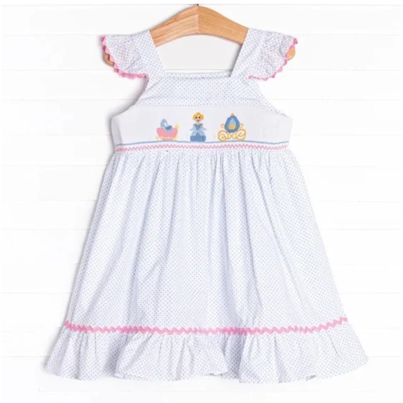 Stitchy Fish | Dresses | Stitchy Fish Disney Glass Slipper Smocked ...